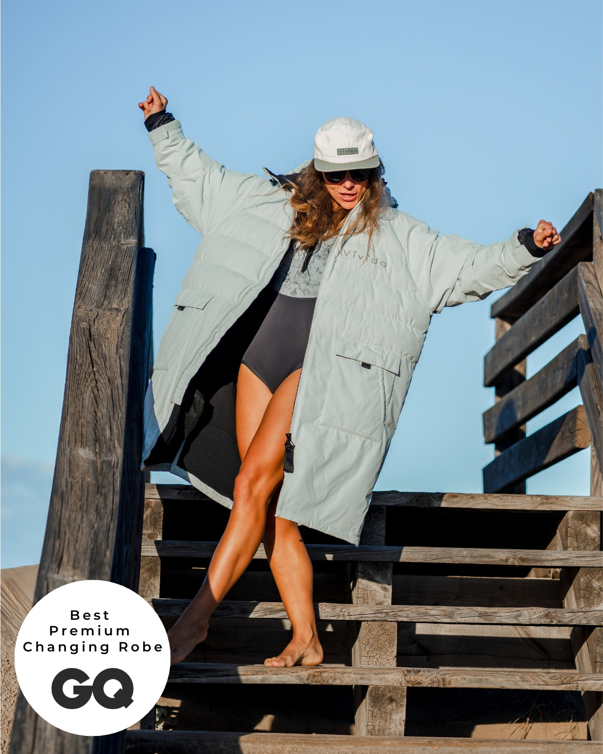 Puffer Drying & Changing Robe - Matcha Green – Vivida Lifestyle