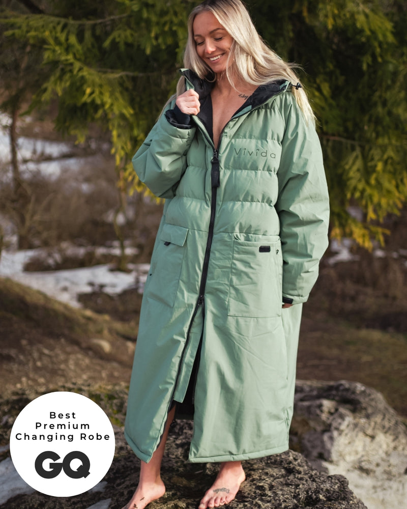 Puffer Drying & Changing Robe - Aventurine Green – Vivida Lifestyle