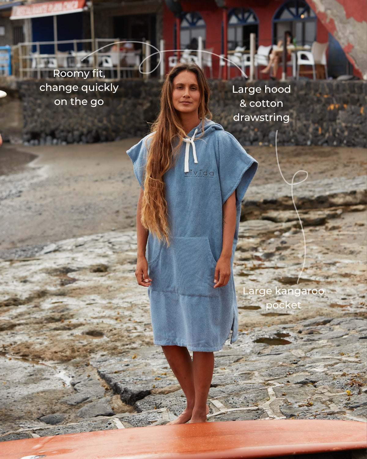 Shop Mineral Blue Poncho Towel Changing Robe – Vivida Lifestyle